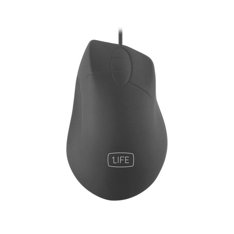 Rato 1LIFE m:cleanmouse Silicone 1000DPI Preto | nanoChip