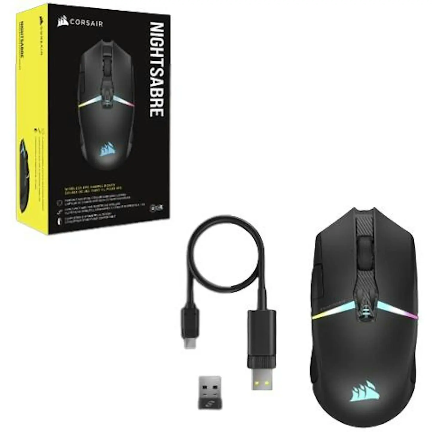 Rato Corsair Nightsabre Gaming RGB Wireless/Bluetooth | nanoChip