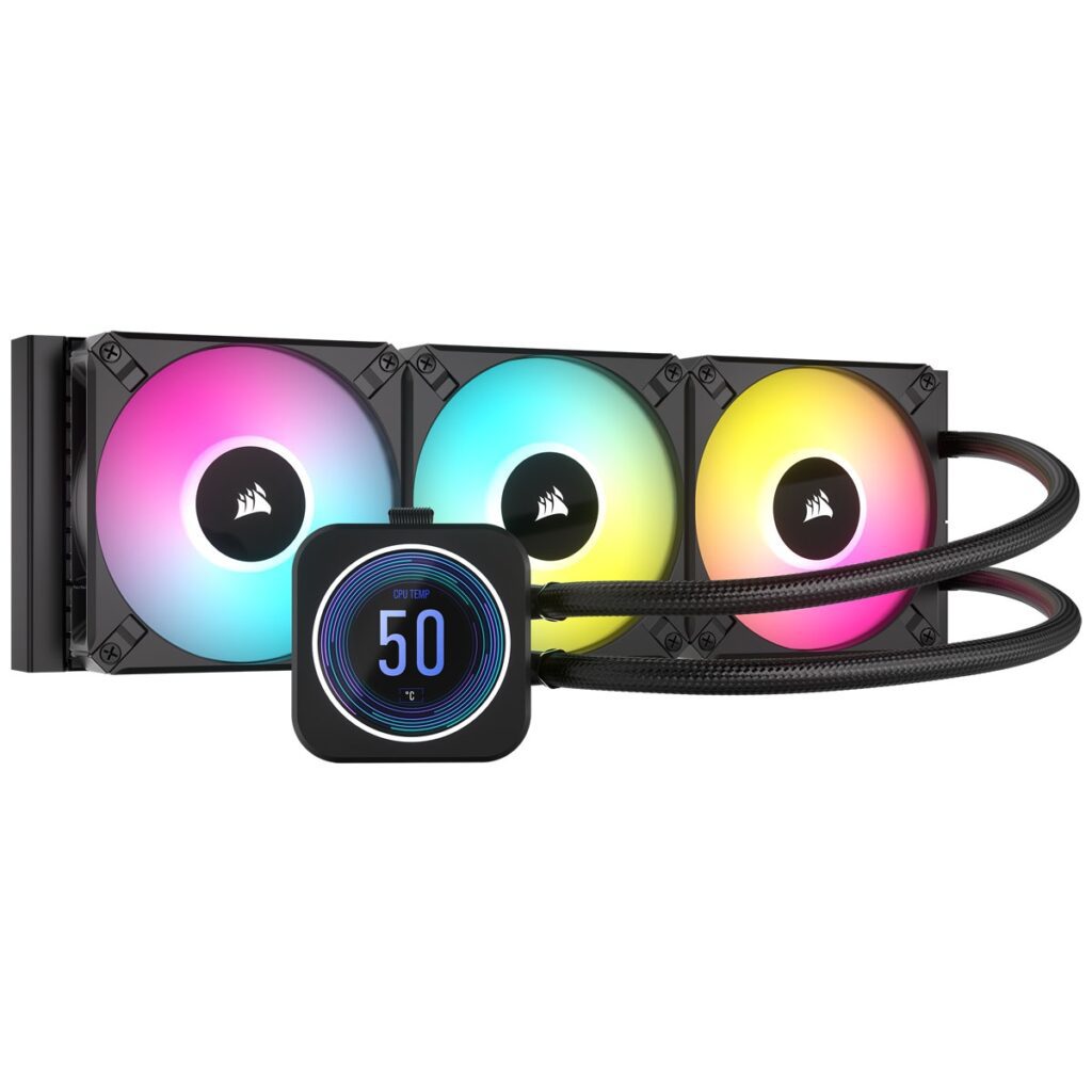 Water Cooler CORSAIR iCUE H150i Elite LCD XT RGB 360mm Preto | nanoChip