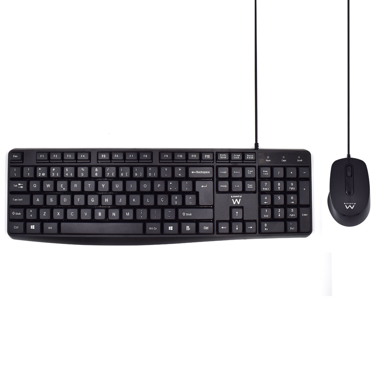 Teclado e Rato EWENT EW3007 PT Preto | nanoChip