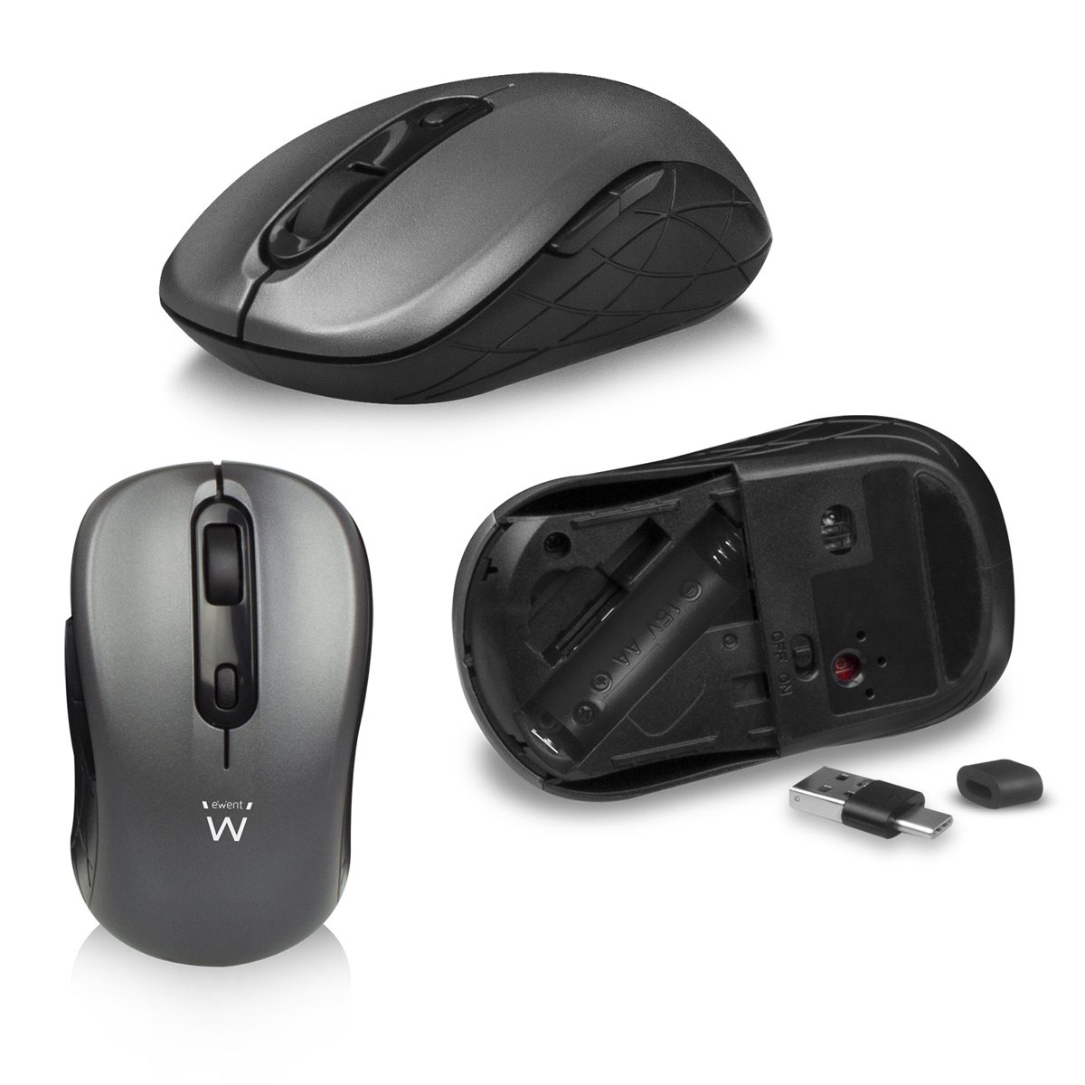 Teclado + Rato EWENT EW3259 Silent Wireless PT | nanoChip
