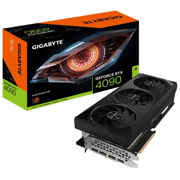 PLACA GRÁFICA GIGABYTE GeForce RTX 4090 WindForce 24GB GDDR6X | nanoChip