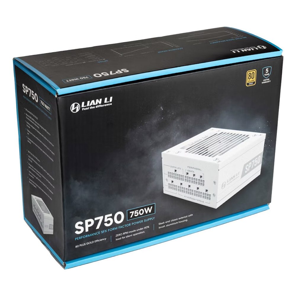 Fonte LIAN LI SFX 750W 80+ Gold Modular Branca – SP750W - nanoChip