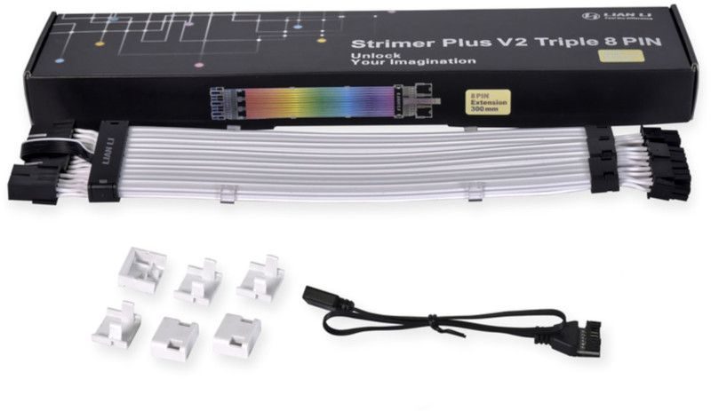 Cabo LIAN LI 8 Pinos Strimer Plus Triplo RGB V2 PCI-E | nanoChip