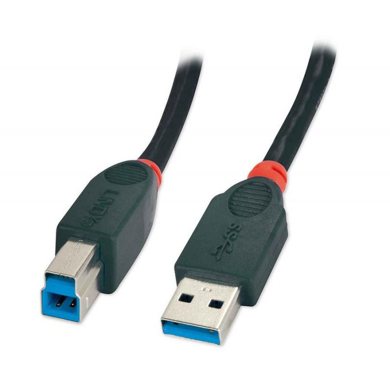 Cabo LINDY USB 3.0 Tipo A Macho > Tipo B Macho 5m – 41814 | nanoChip