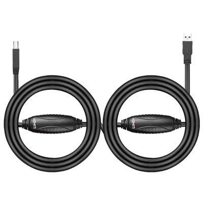 Cabo LINDY USB 3.0 Activo Tipo A/B 10m – 43098 | nanoChip