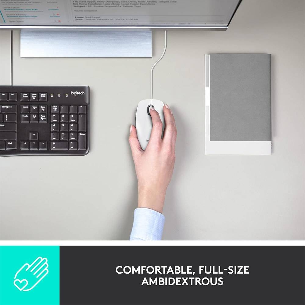 Rato LOGITECH M100 Branco | nanoChip
