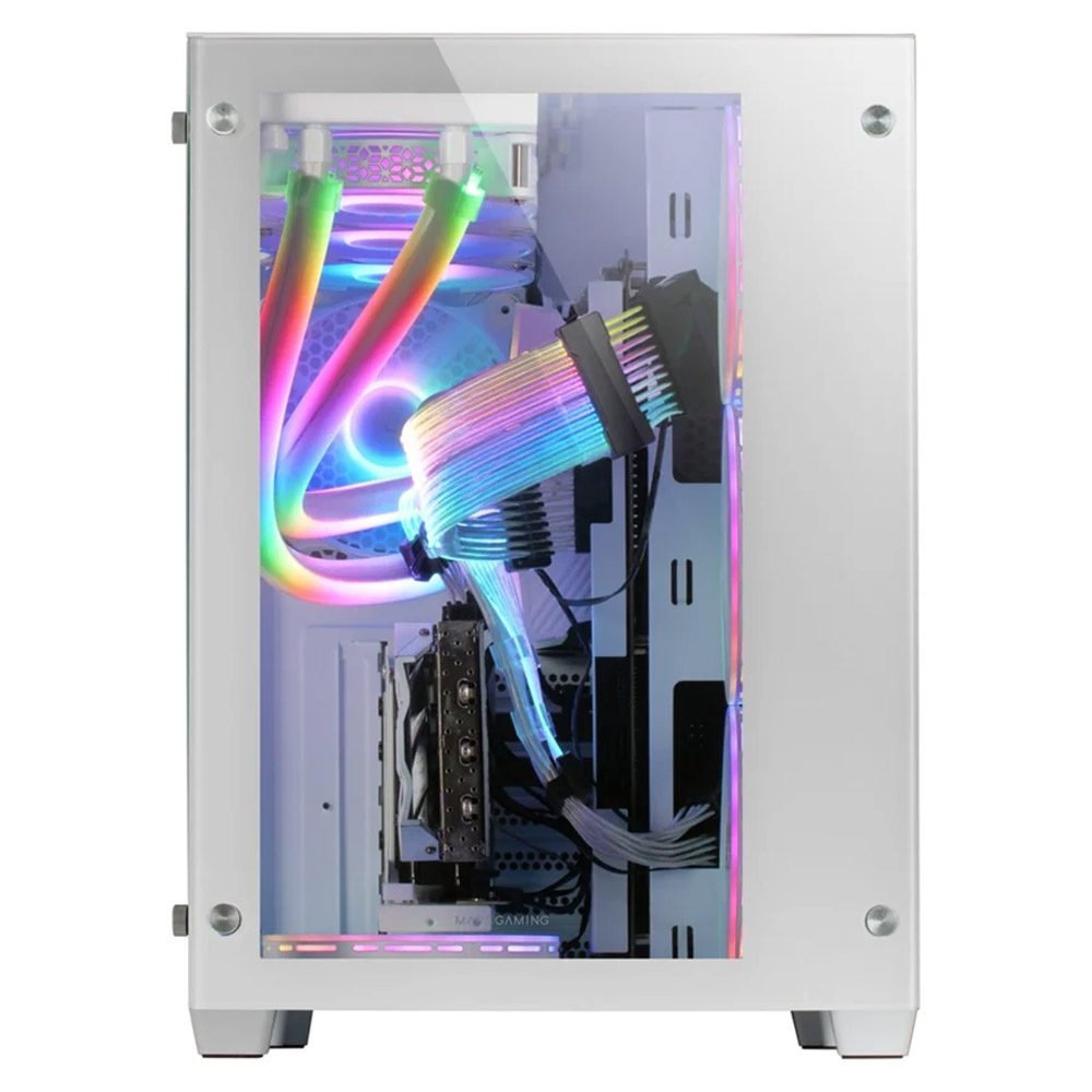 Caixa E-ATX MARS GAMING MCV3 XXL Vidro Temperado Branca | nanoChip