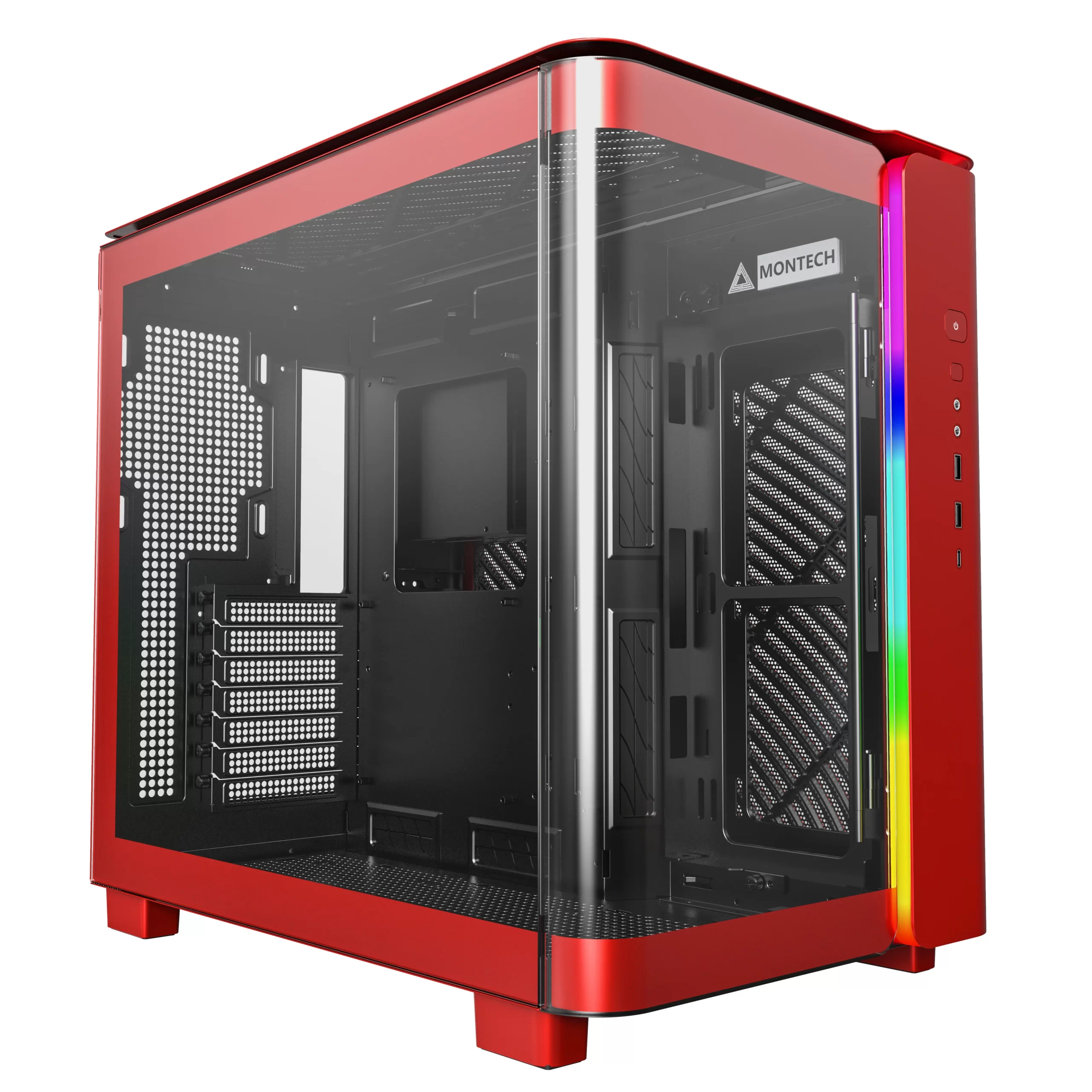 Caixa ATX MONTECH King 95 Vermelho | nanoChip