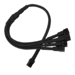 Splitter NANOXIA 3 Pinos -> 4×3 Pinos 60cm Preto | nanoChip