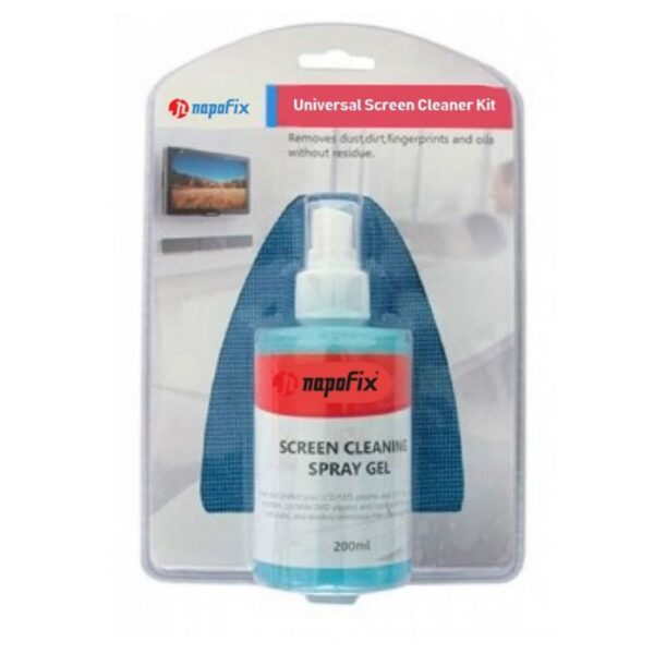 Kit de Limpeza NAPOFIX 200ml Pano Micro Fibra – KL-2 | nanoChip