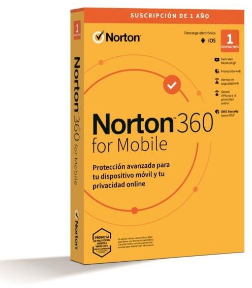 Anti-Vírus NORTON 360 Mobile 1 Dispositivo 1 Ano | nanoChip