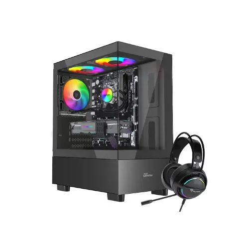 Caixa SLAYER Micro-ATX RX32 CRYSTAL ARGB Tempered Glass | nanoChip